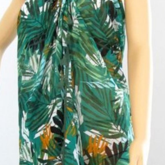 White House Black Market | Swim | Whbm Deep Green Pareo Sarong Tropical ...